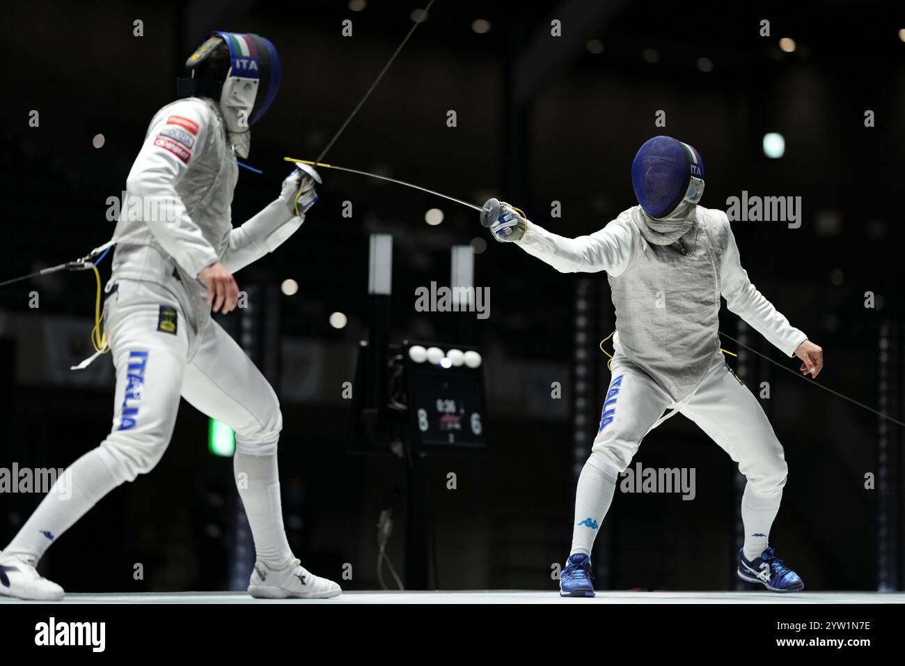 Takasaki Arena, Gunma, Japan. 7th Dec, 2024. (L-R) Macchi Filippo (ITA ...