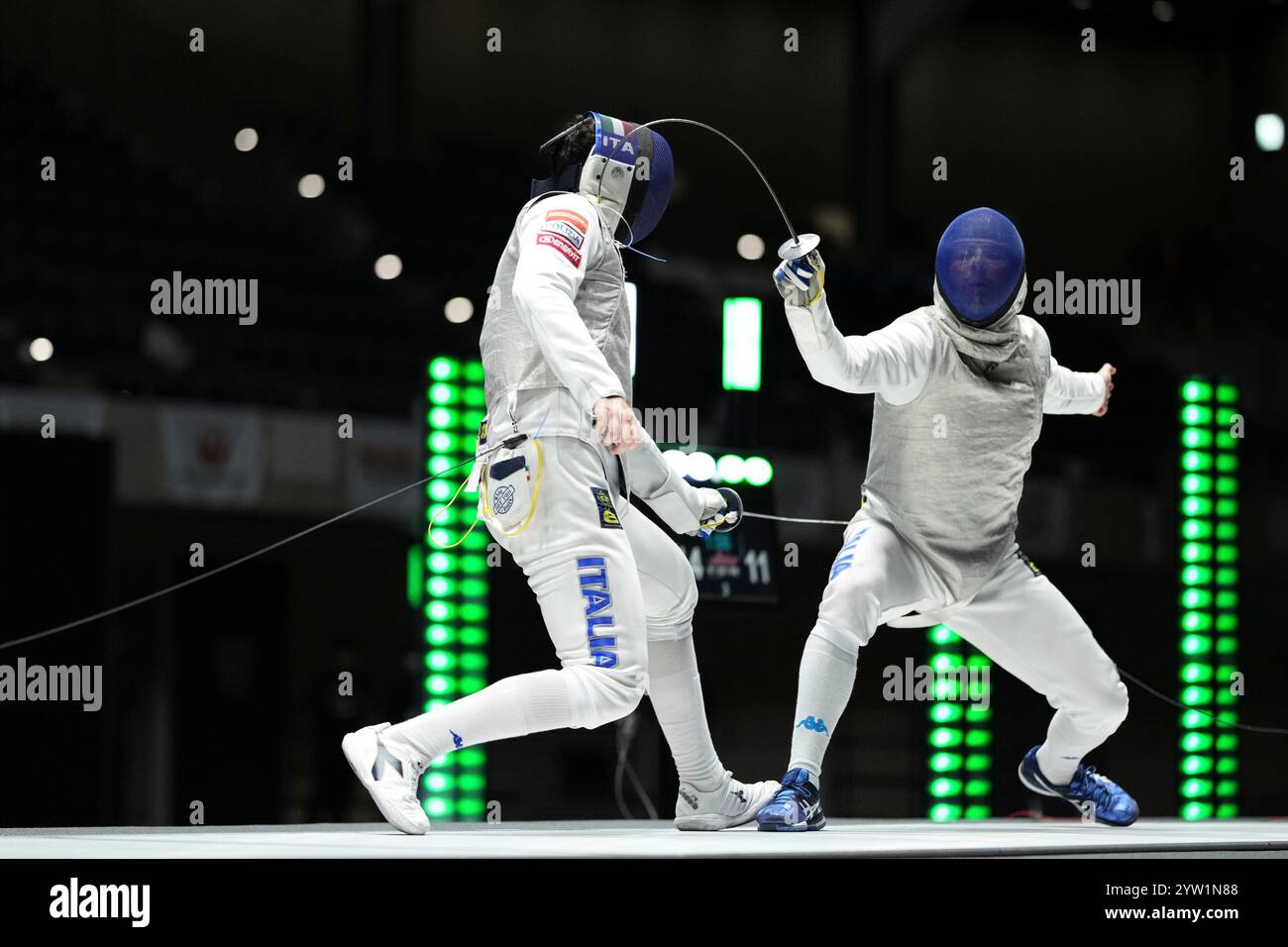 Takasaki Arena, Gunma, Japan. 7th Dec, 2024. (L-R) Macchi Filippo (ITA ...