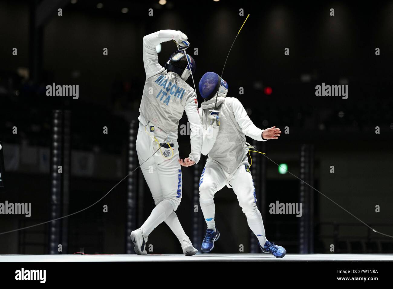 Takasaki Arena, Gunma, Japan. 7th Dec, 2024. (L-R) Macchi Filippo (ITA ...