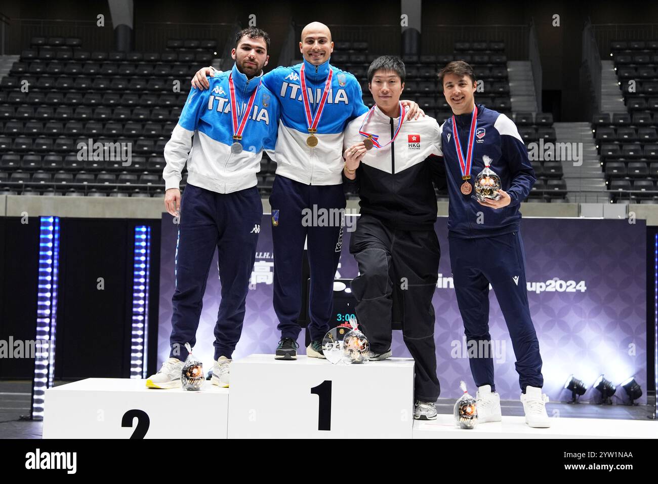 Takasaki Arena, Gunma, Japan. 7th Dec, 2024. (L-R) Macchi Filippo (ITA ...