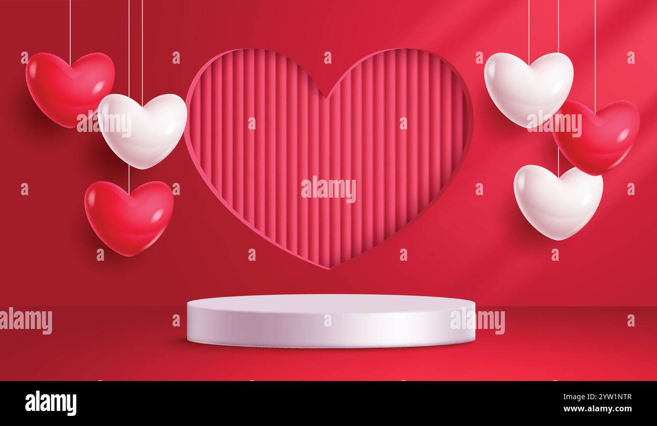 Valentines Day Stage Background