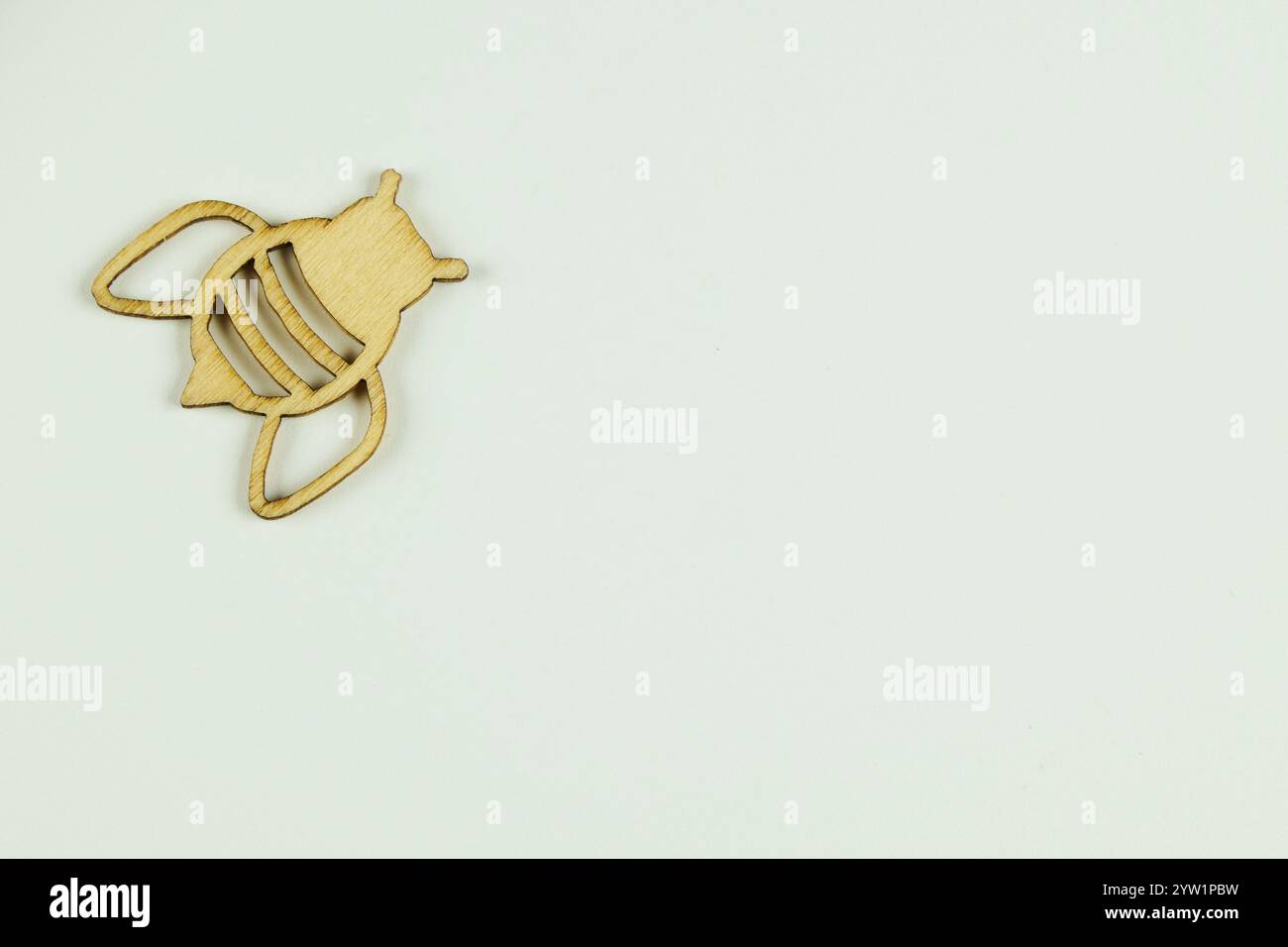 Presentation background with bee-shaped figures on a white background ...
