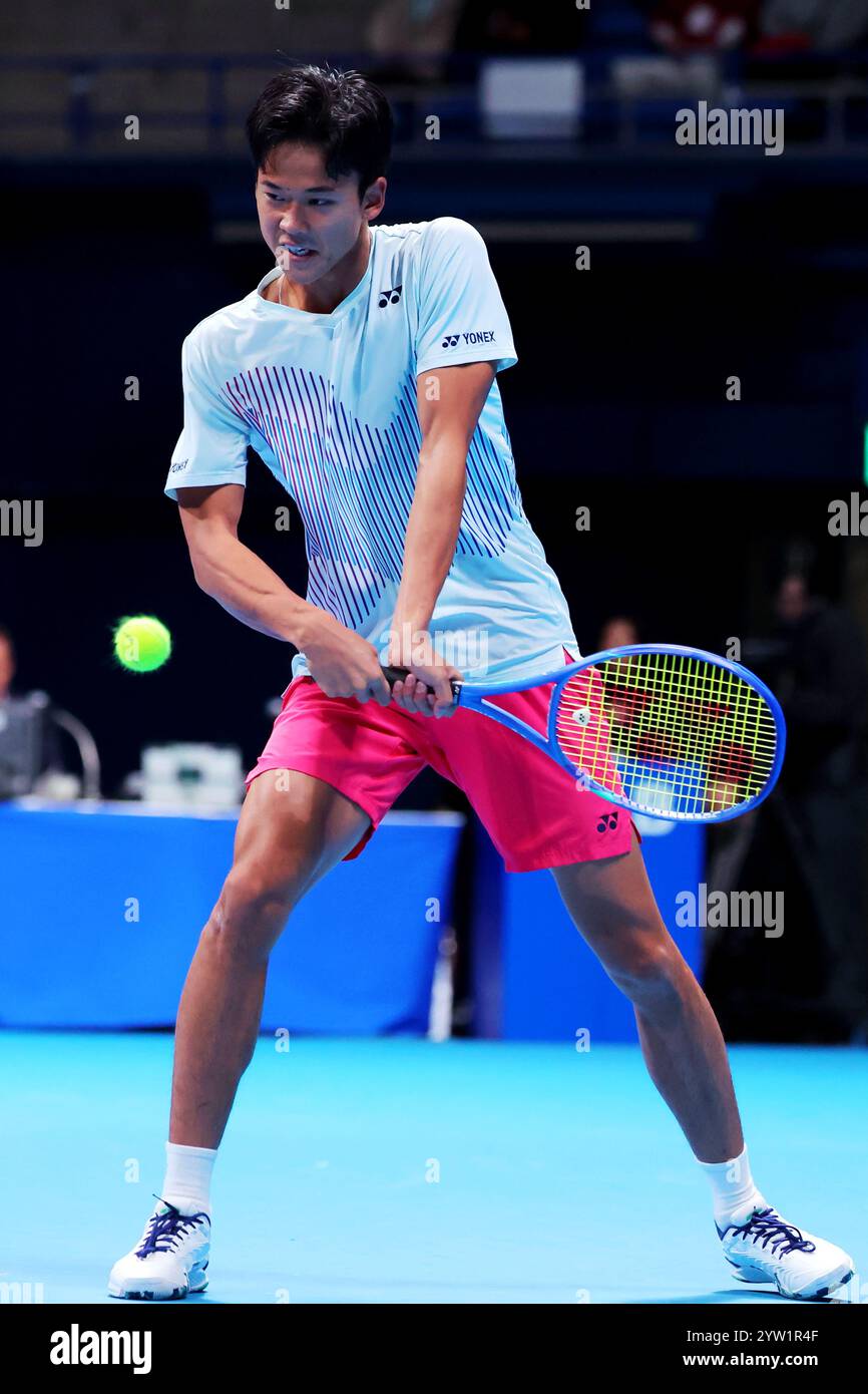 Ariake Coliseum, Tokyo, Japan. 8th Dec, 2024. Rei Sakamoto, DECEMBER 8, 2024 - Tennis ...