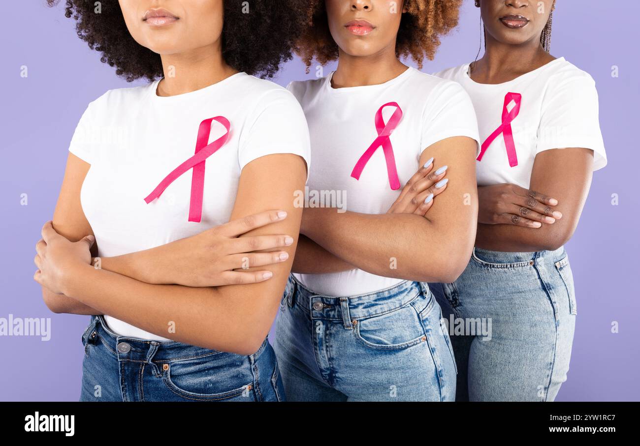 Celebrating sisterhood among young black women supporting a cause Stock ...