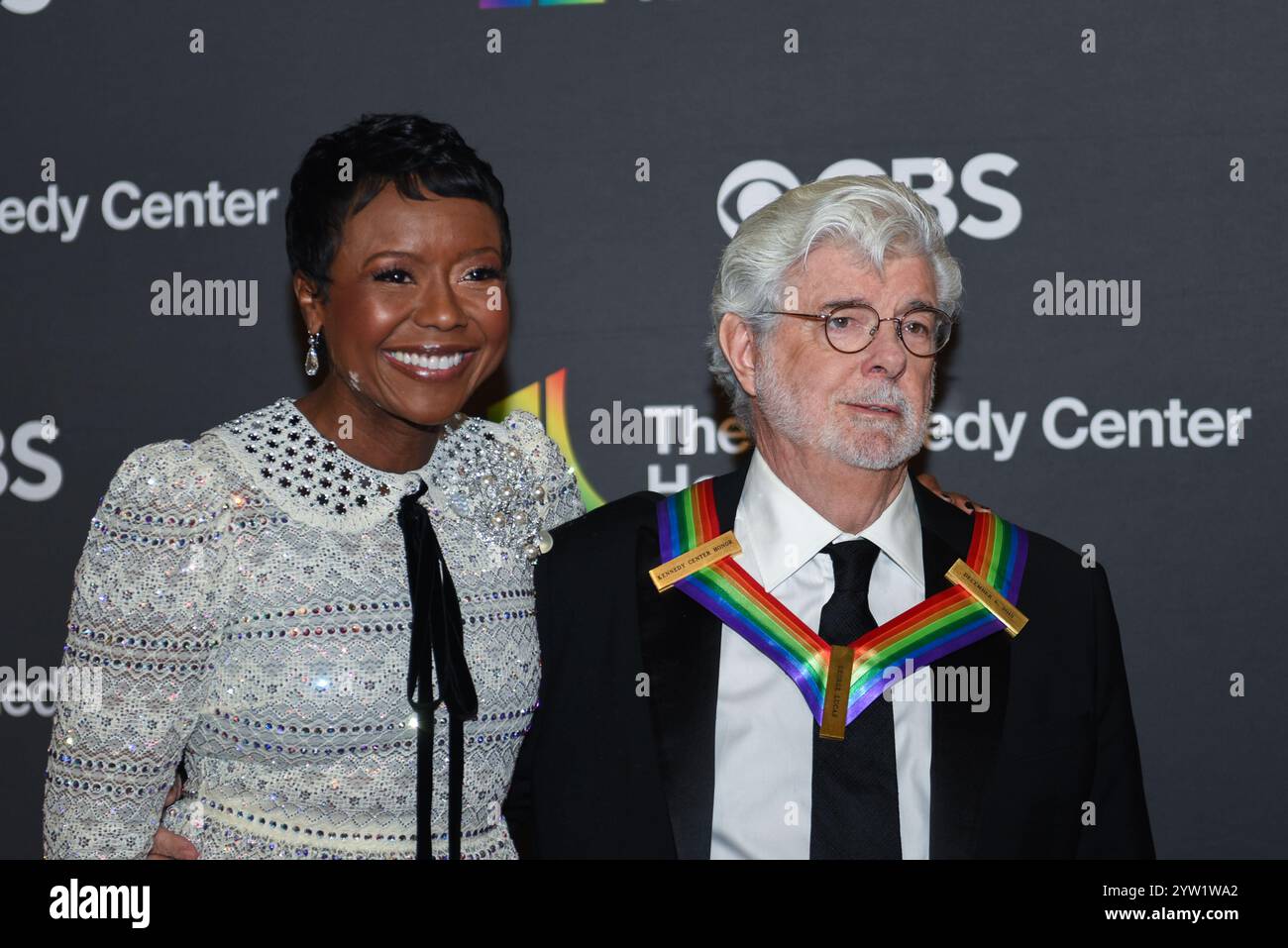 Washington, United States. 08th Dec, 2024. Filmmaker George Lucas and ...