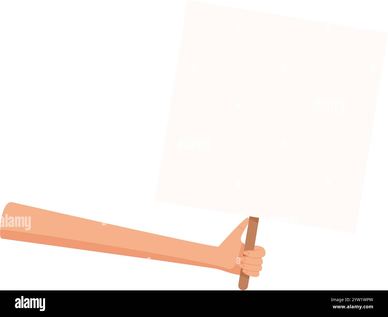 Human Hand Hold Placard Stock Vector Image & Art - Alamy