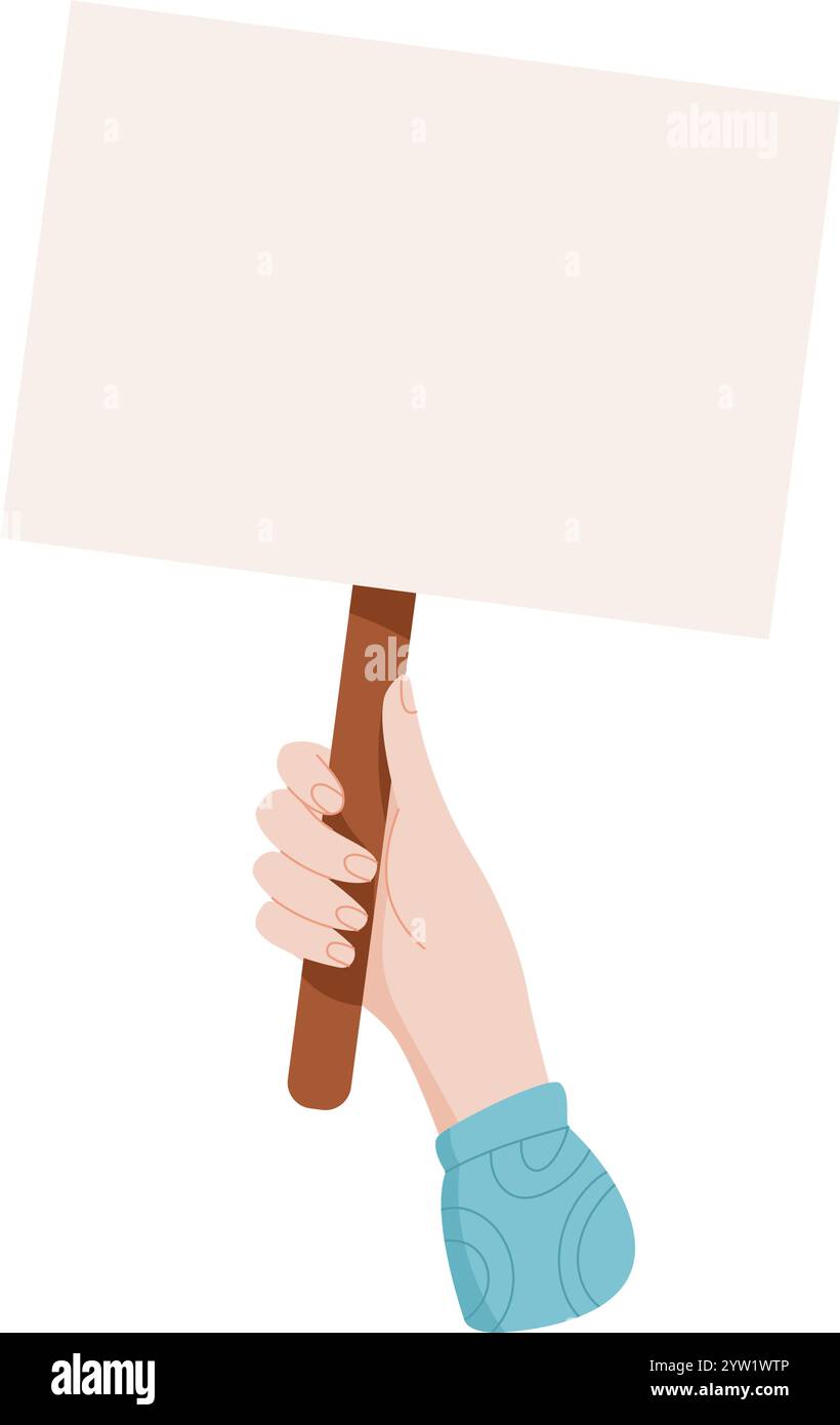 Human Hand Hold Sign Stock Vector Image & Art - Alamy