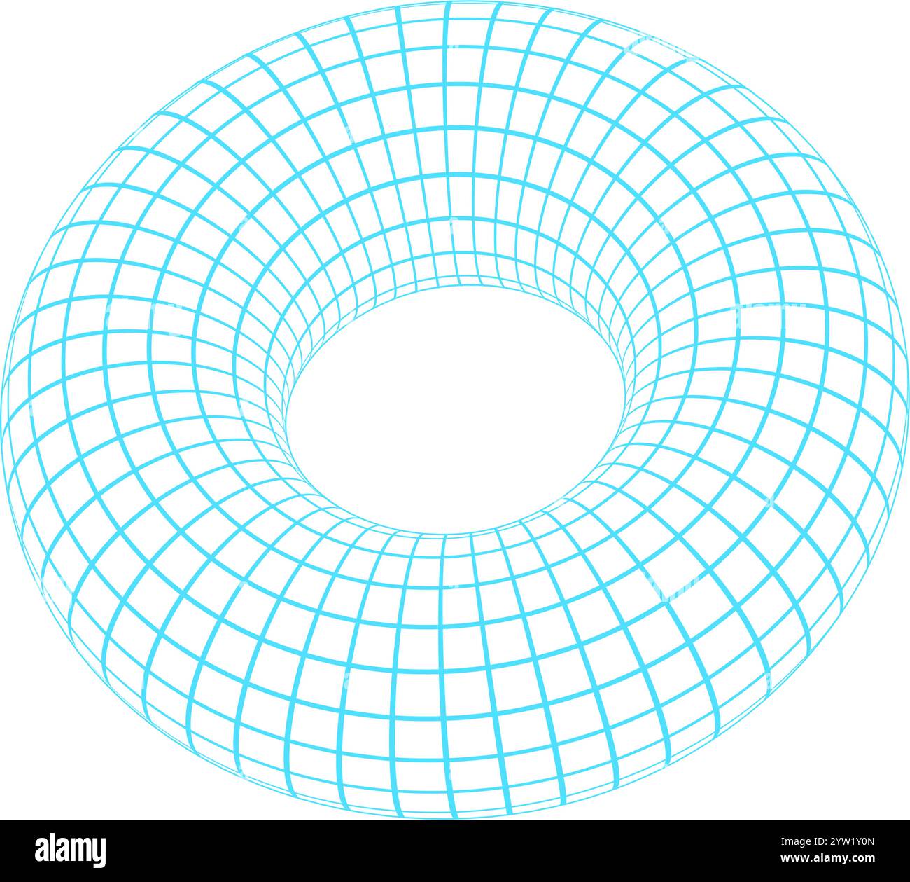 Y2k 3d Mesh Torus Stock Vector Image & Art - Alamy