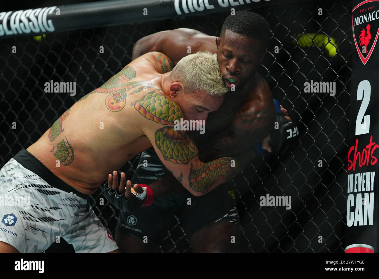 LAS VEGAS, NV -DECEMBER 7:Randy Brown and Bryan Battle meet in the ...