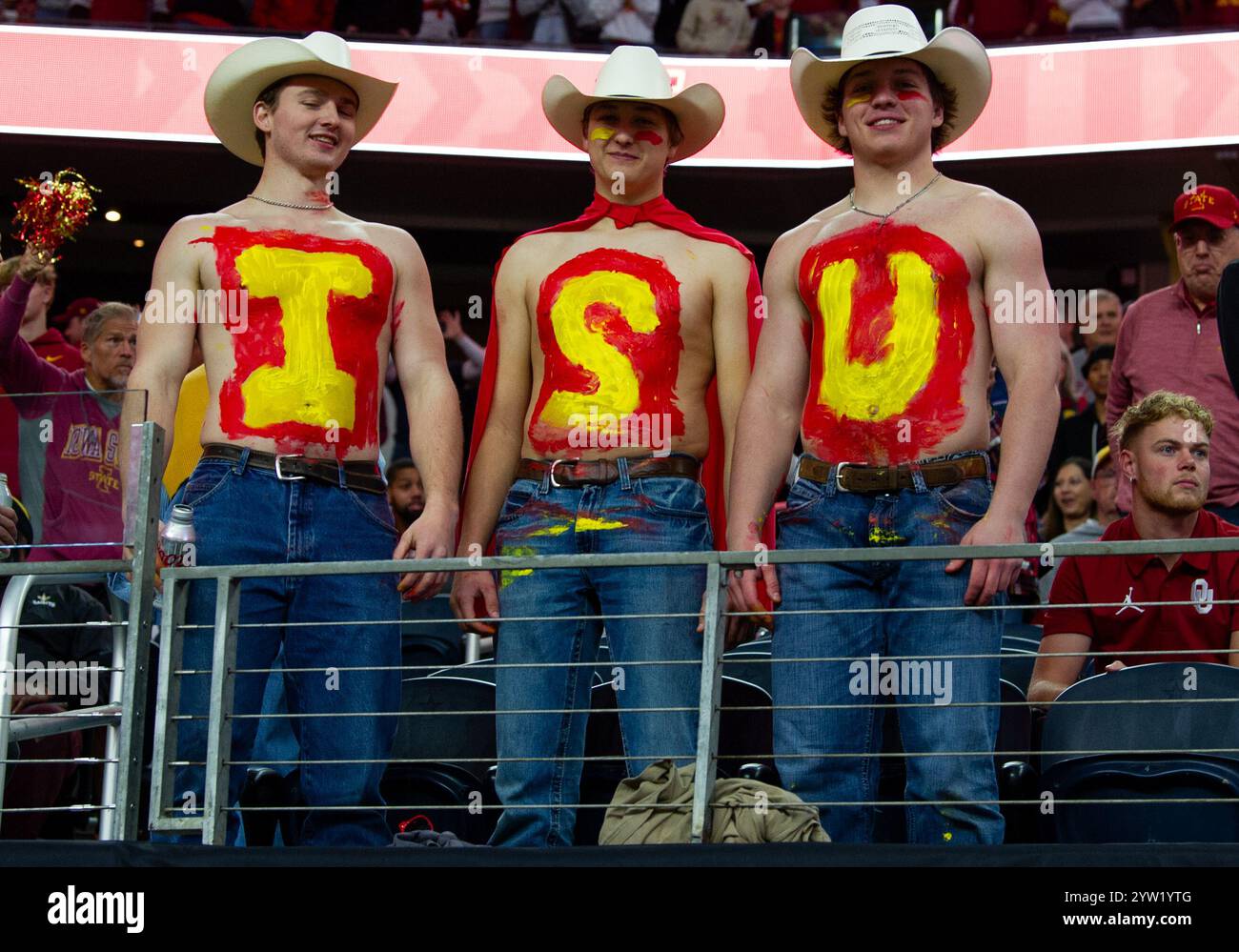 Arlington, Texas, USA. 7th Dec, 2024. Iowa State Cyclones fans before ...