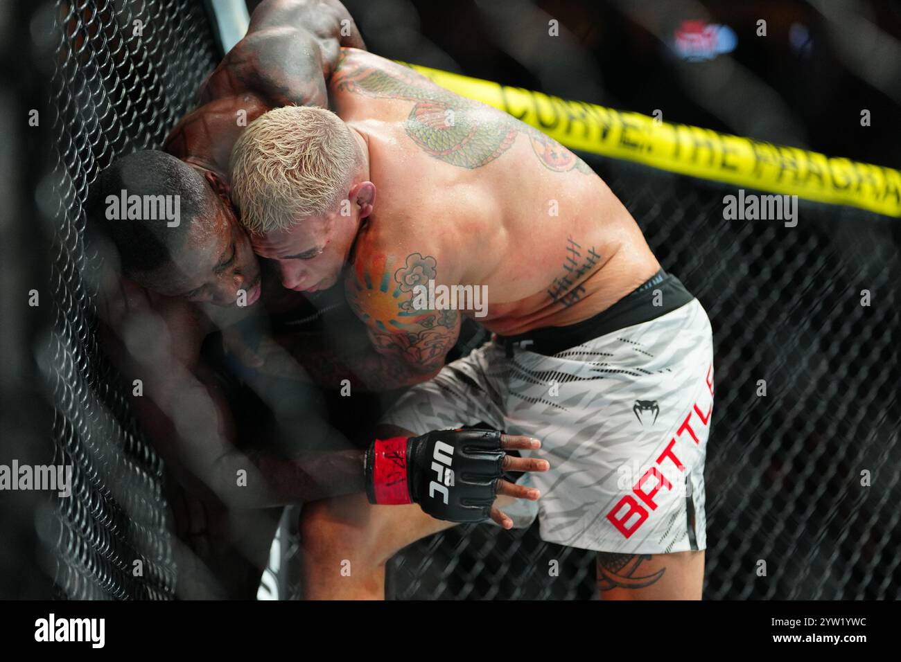 LAS VEGAS, NV -DECEMBER 7:Randy Brown and Bryan Battle meet in the ...
