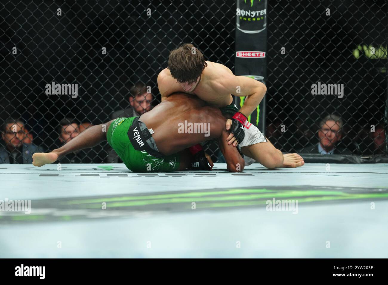 LAS VEGAS, NV -DECEMBER 7:Movsar Evloev and Aljamain Sterling meet in ...