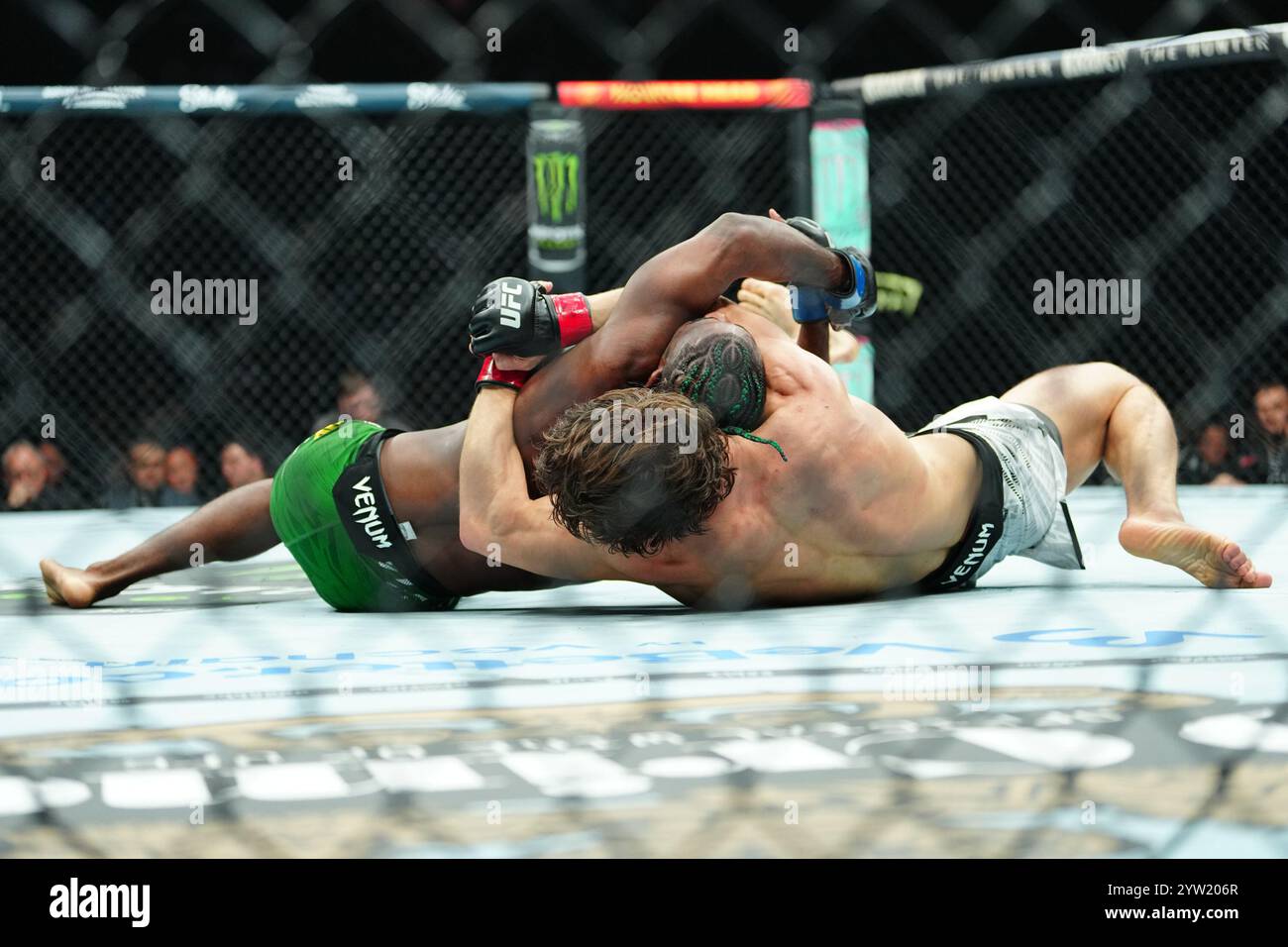 LAS VEGAS, NV -DECEMBER 7:Movsar Evloev and Aljamain Sterling meet in ...