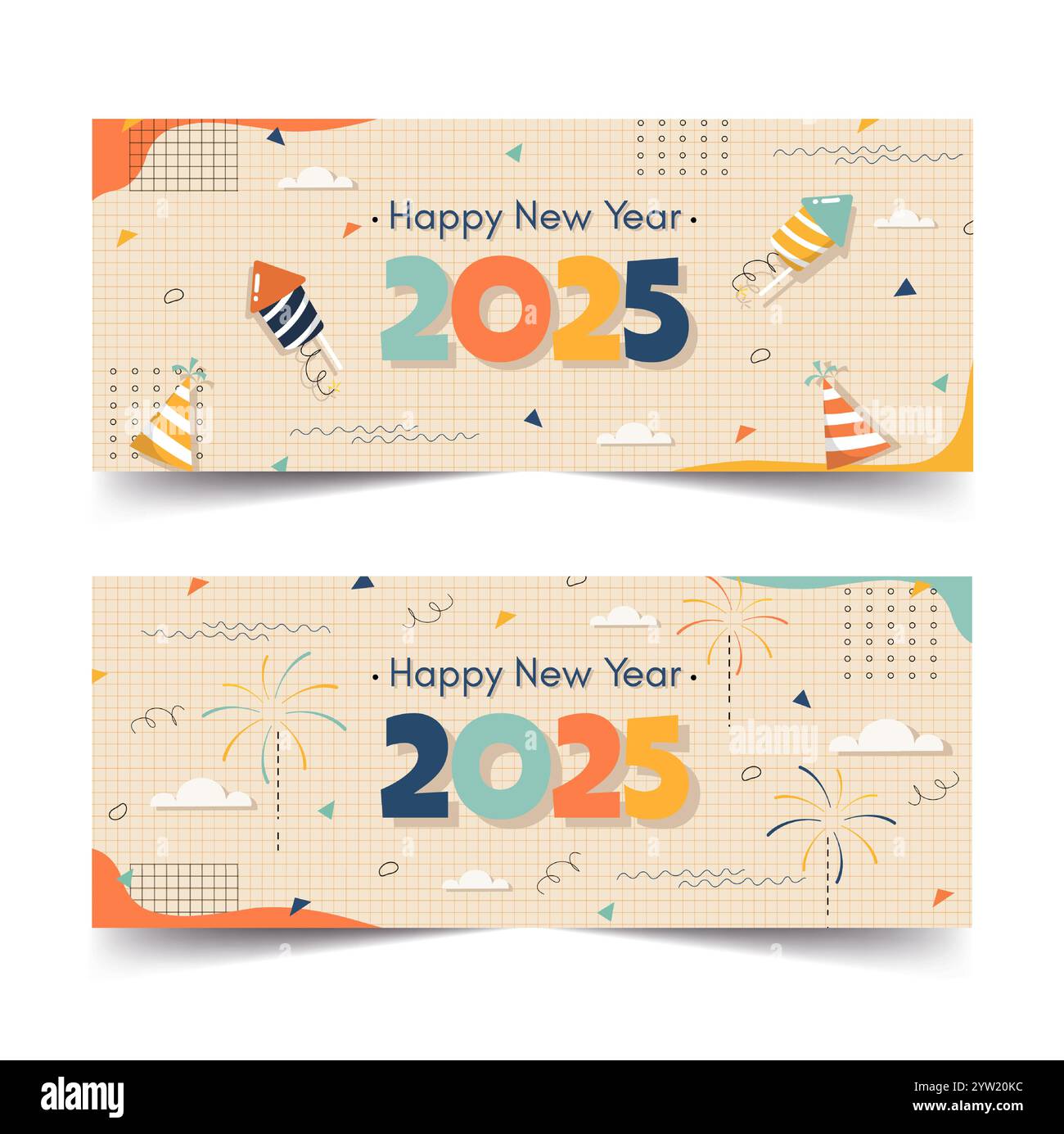 Vibrant fireworks illustration hi-res stock photography and images - Alamy