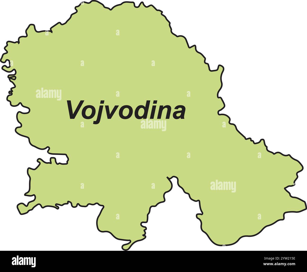 Vojvodina map icon vector illustration simbol design Stock Vector Image ...