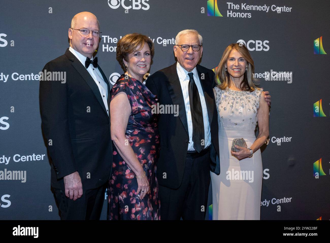 From left, Peter Ellefson, Kennedy Center President Deborah Rutter ...
