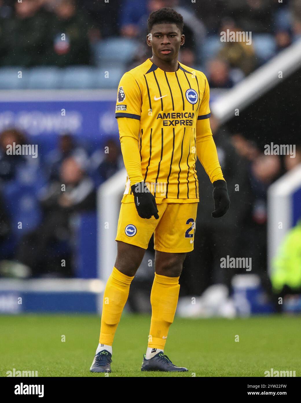 Leicester, UK. 09th Dec, 2024. Carlos Baleba of Brighton & Hove Albion ...