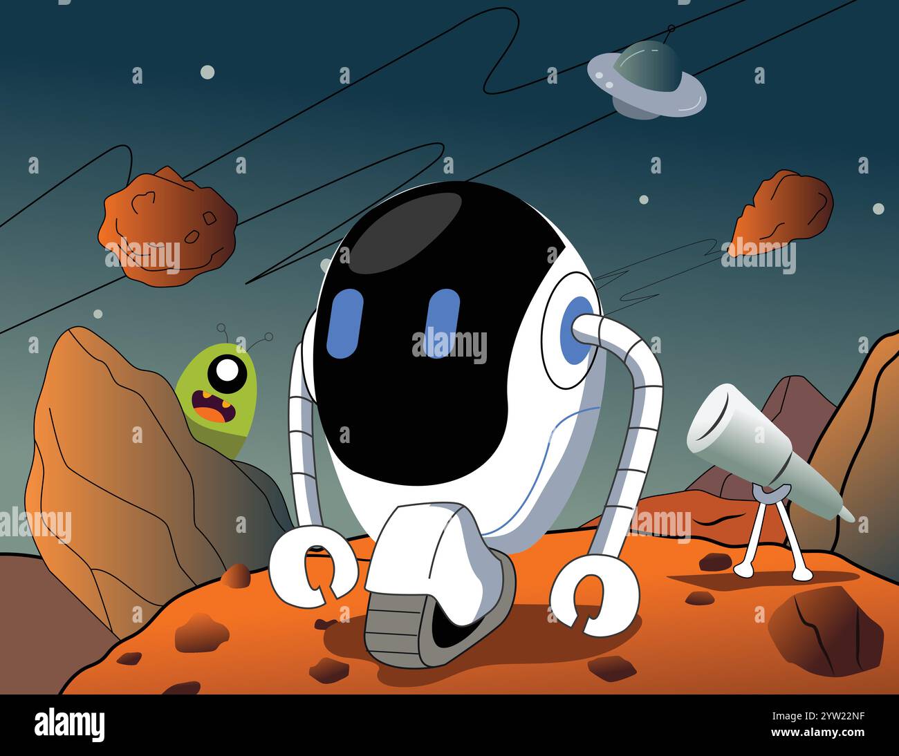 Alien droid Stock Vector Images - Alamy