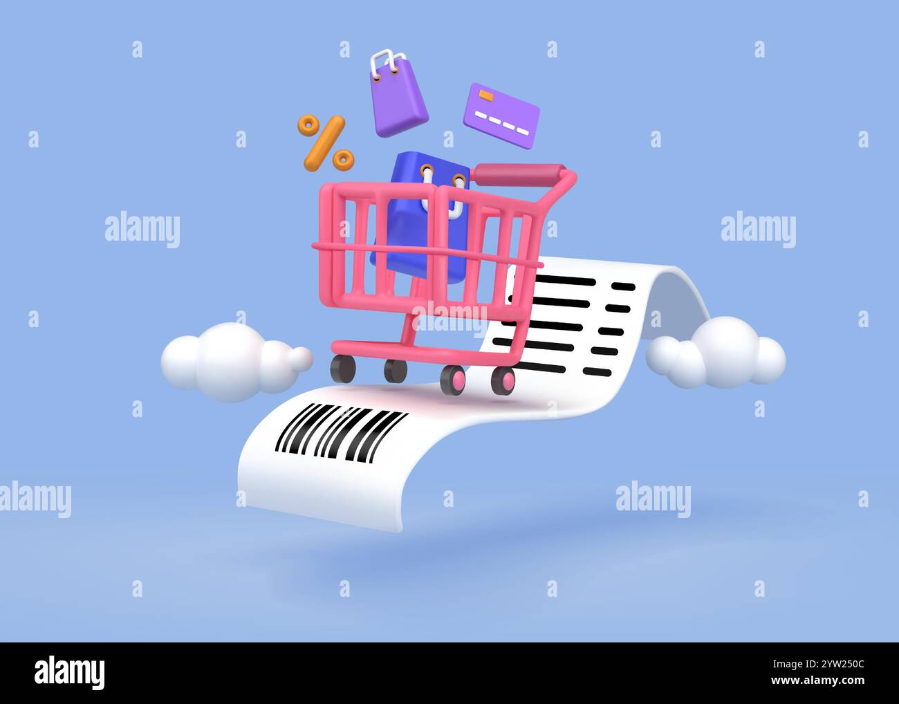 Buyer paper receipt shopping market hi-res stock photography and images ...