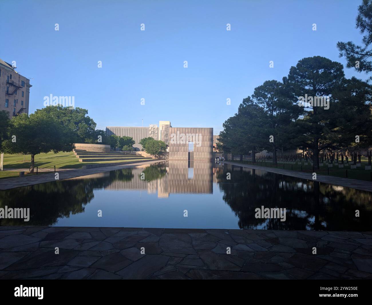 The grounds of the Oklahoma City National Memorial and Museum are ...
