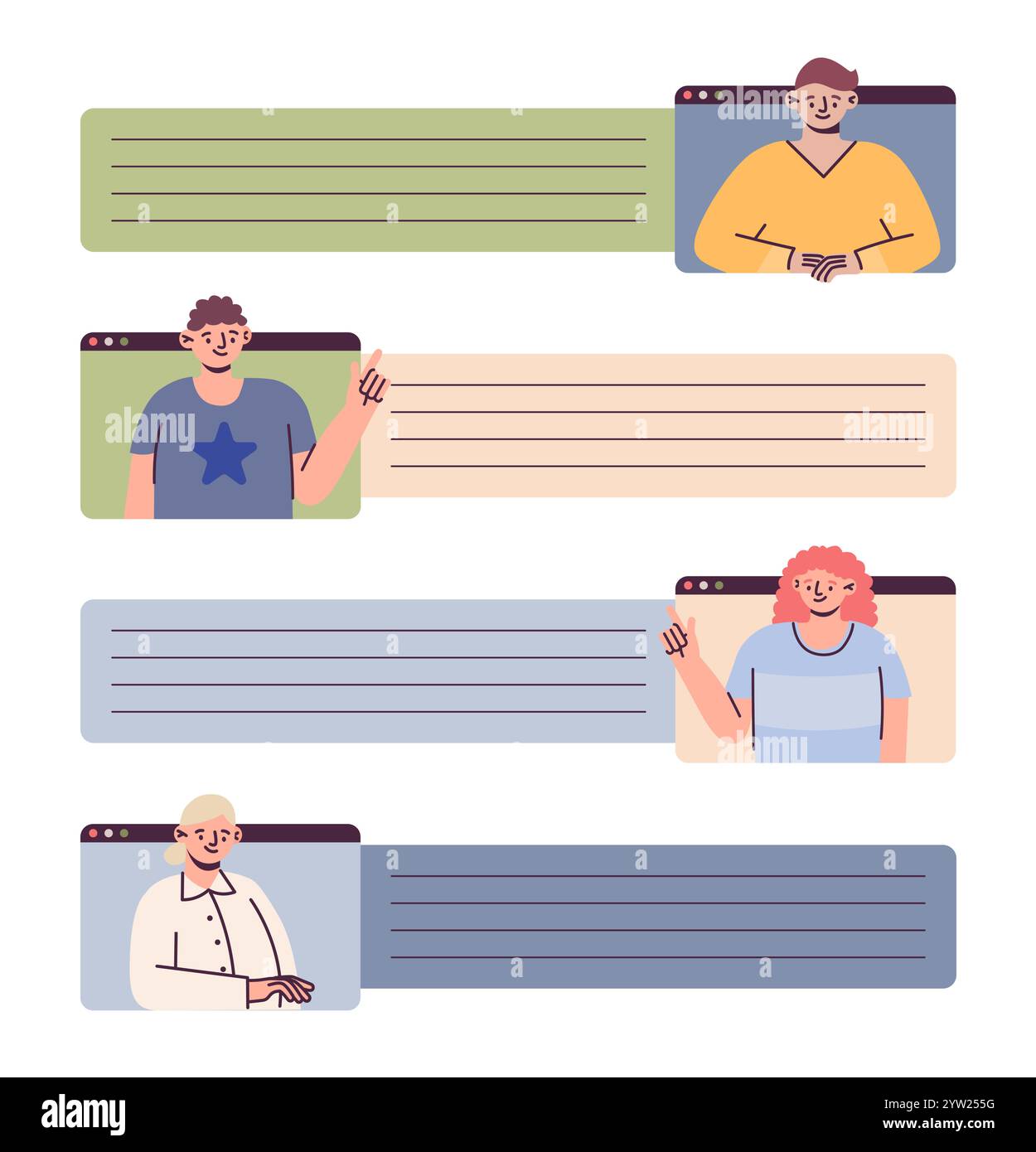 Portraits of r Stock Vector Images - Alamy