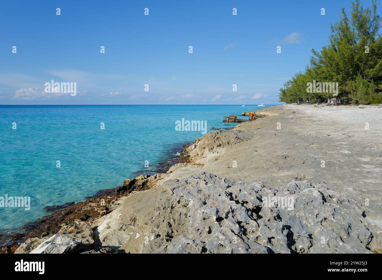 Along the Queen's Highway in Alice Town, Bimini in the Bahamas - famous ...