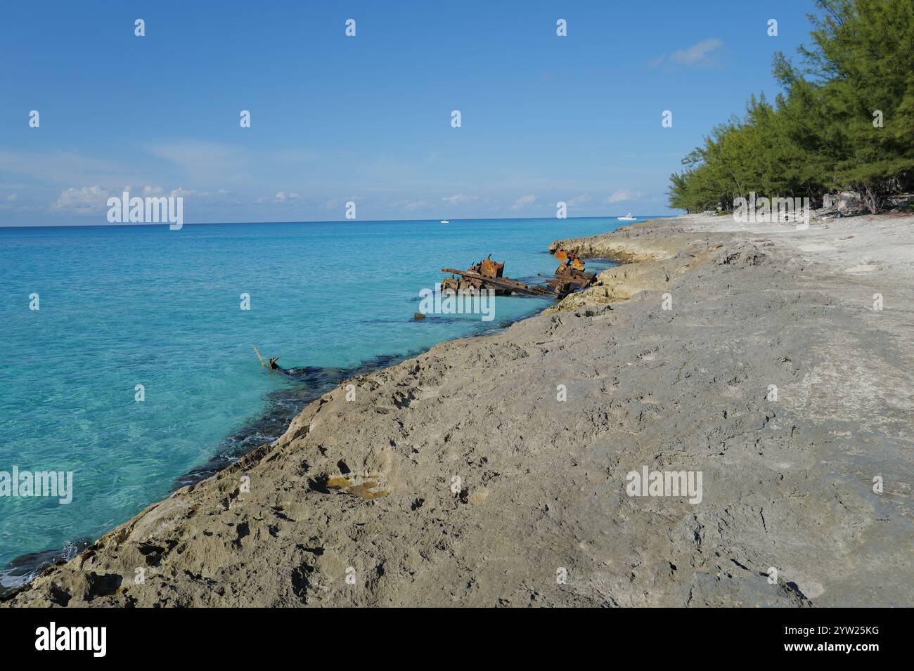 Along the Queen's Highway in Alice Town, Bimini in the Bahamas - famous ...