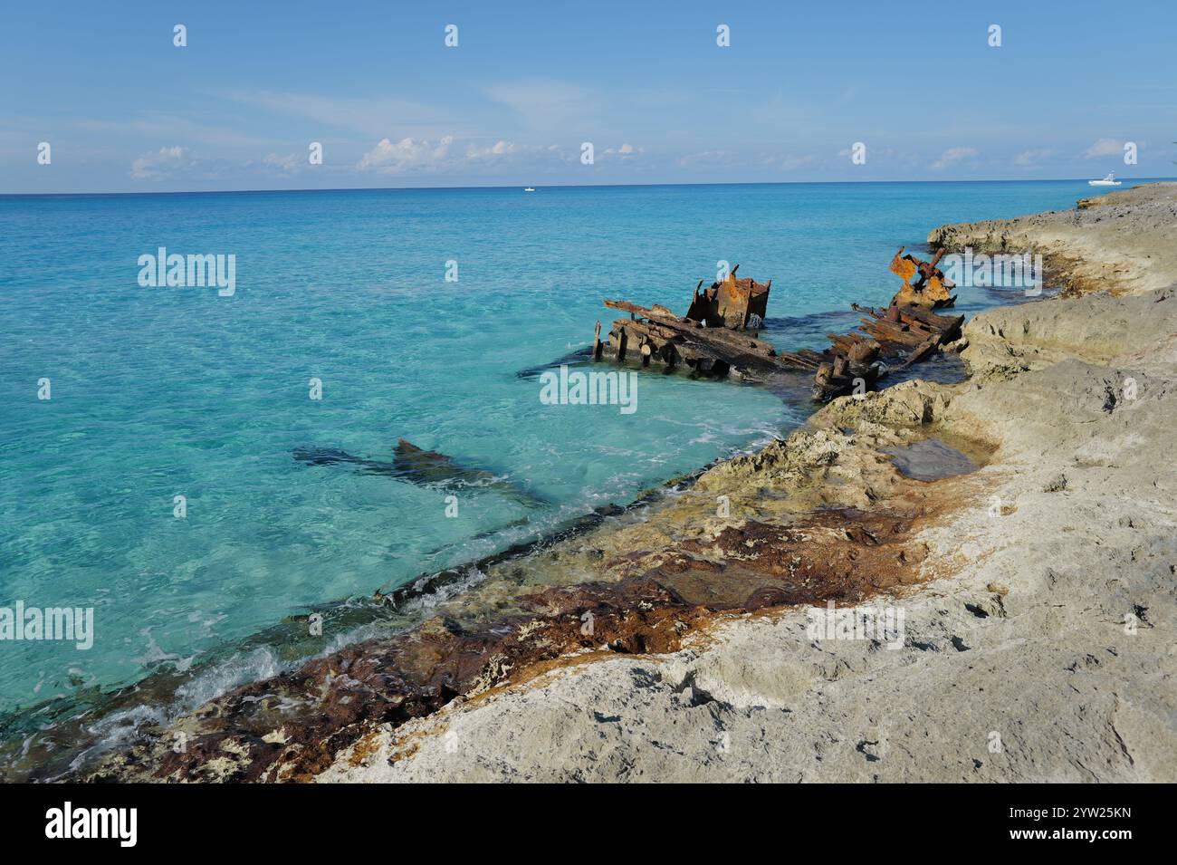 Along the Queen's Highway in Alice Town, Bimini in the Bahamas - famous ...