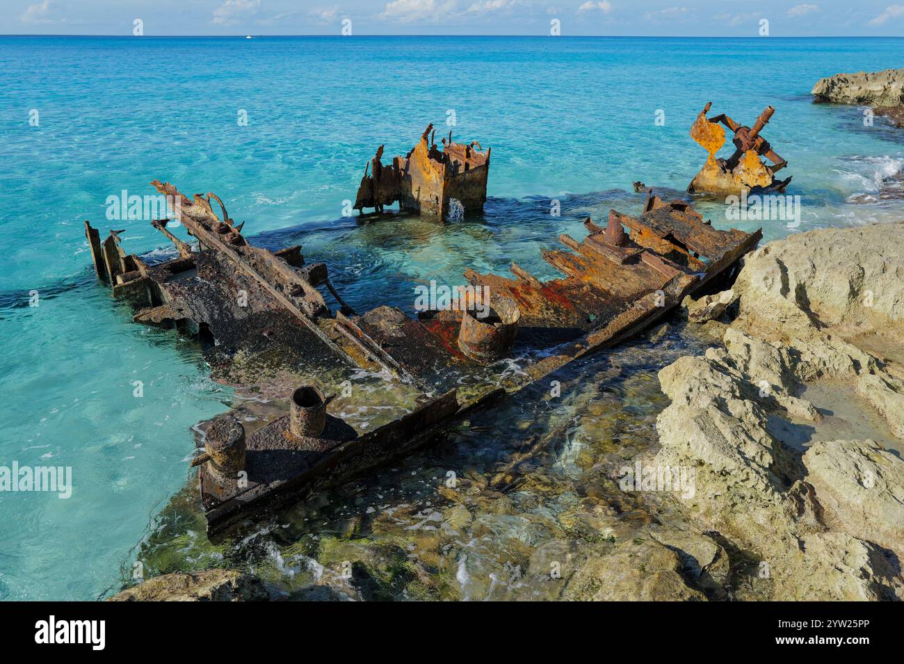 Along the Queen's Highway in Alice Town, Bimini in the Bahamas - famous ...