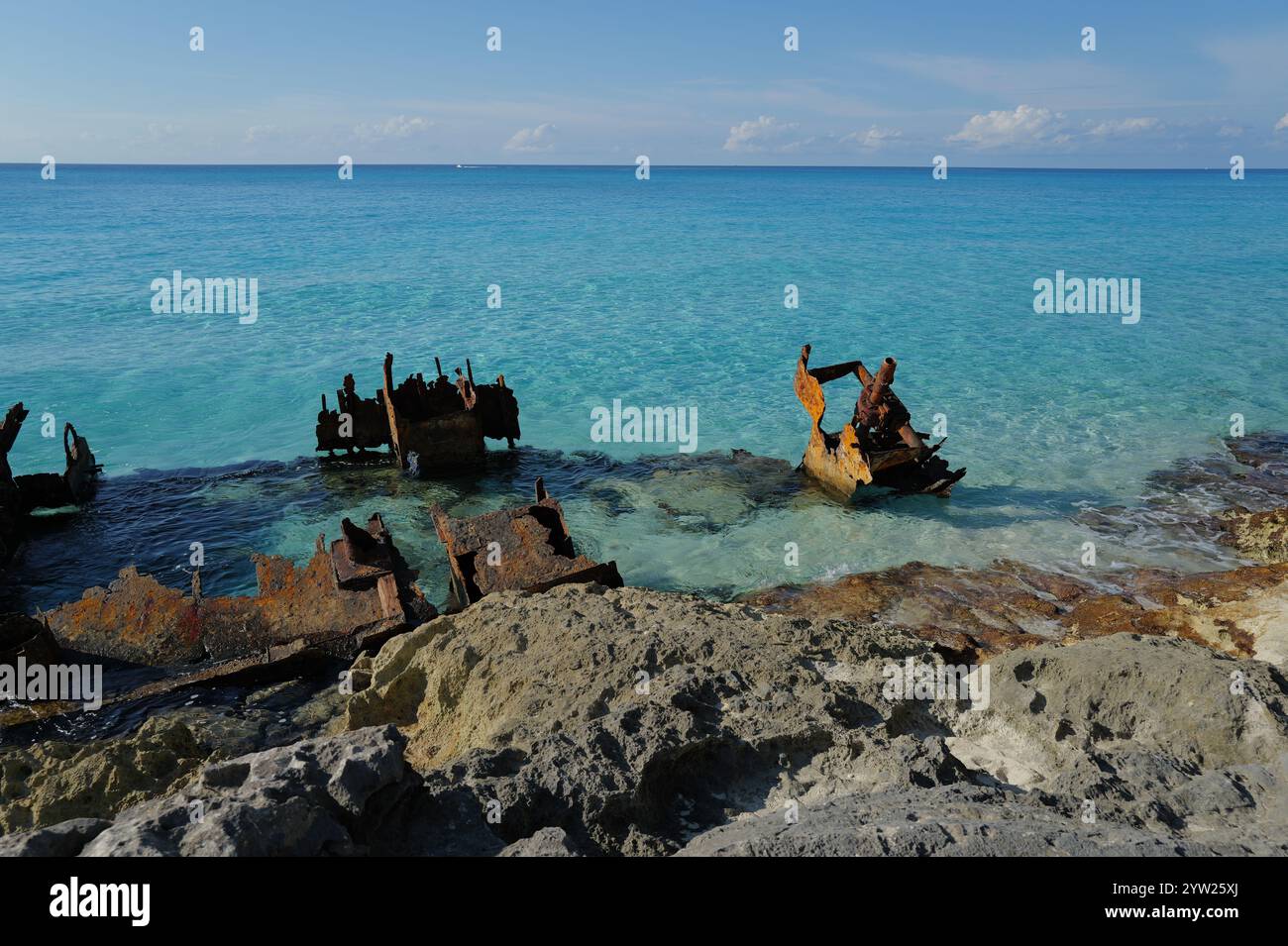 Along the Queen's Highway in Alice Town, Bimini in the Bahamas - famous ...