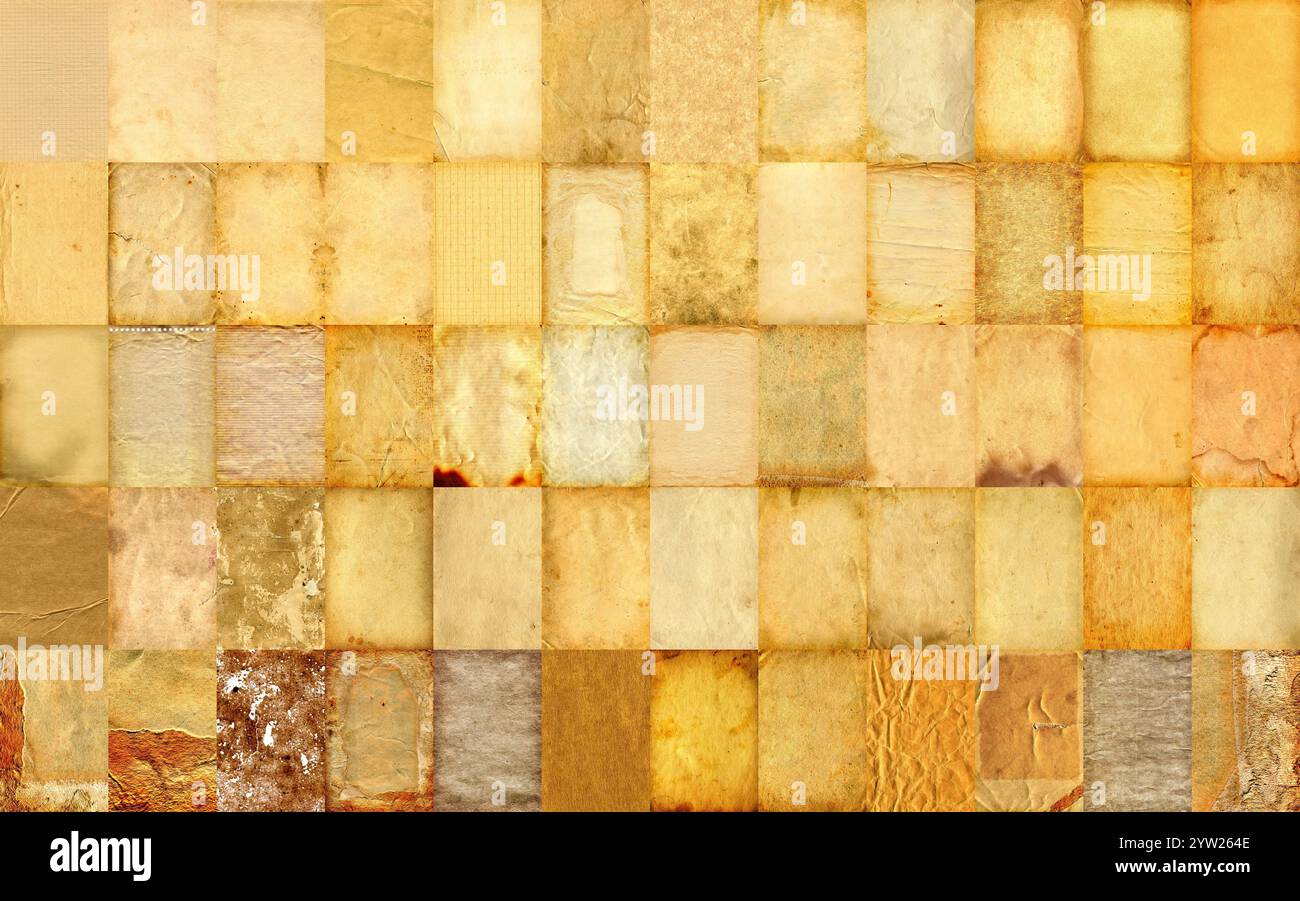 variety of old paper textures Stock Photo - Alamy