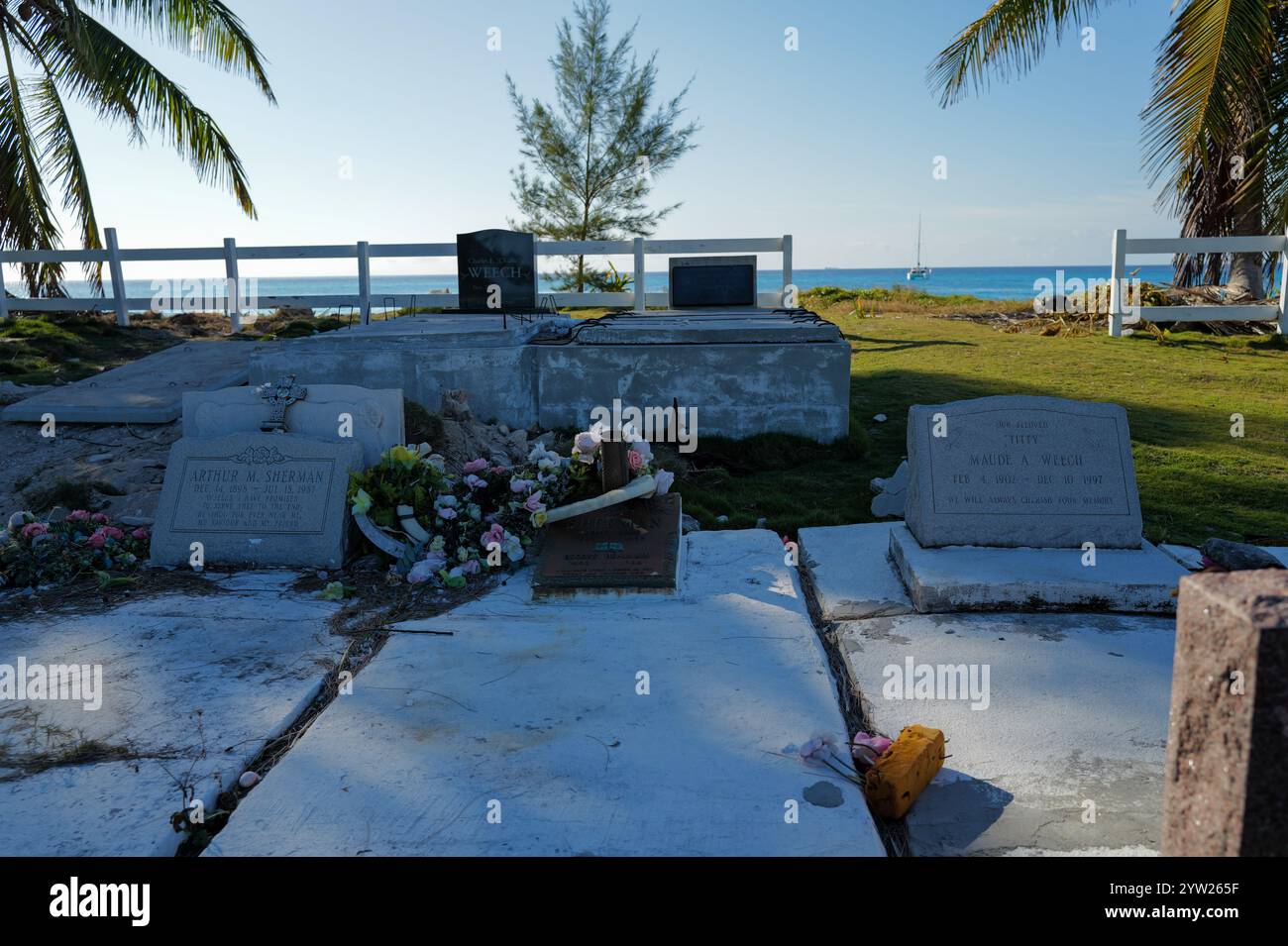 Along the Queen's Highway in Alice Town, Bimini in the Bahamas - famous ...