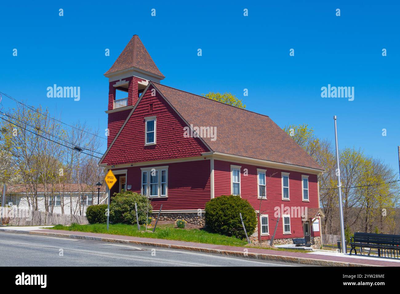 Old Taft Public Library at 18 Main Street in historic town center of ...