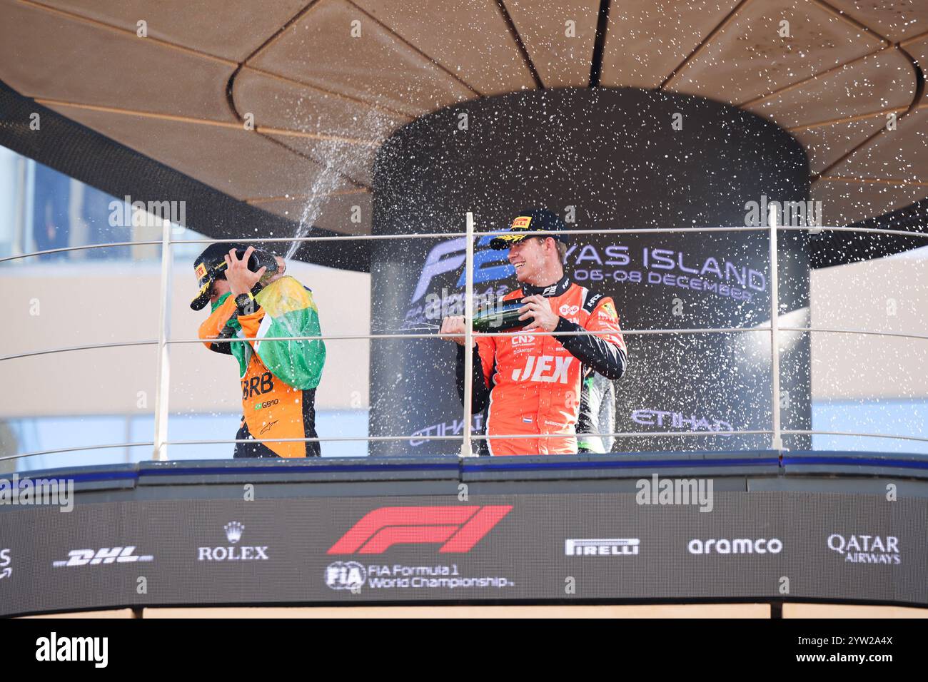 Gabriel Bortoleto, Richard Verschoor, Feature Race, Formel 2, ARE ...