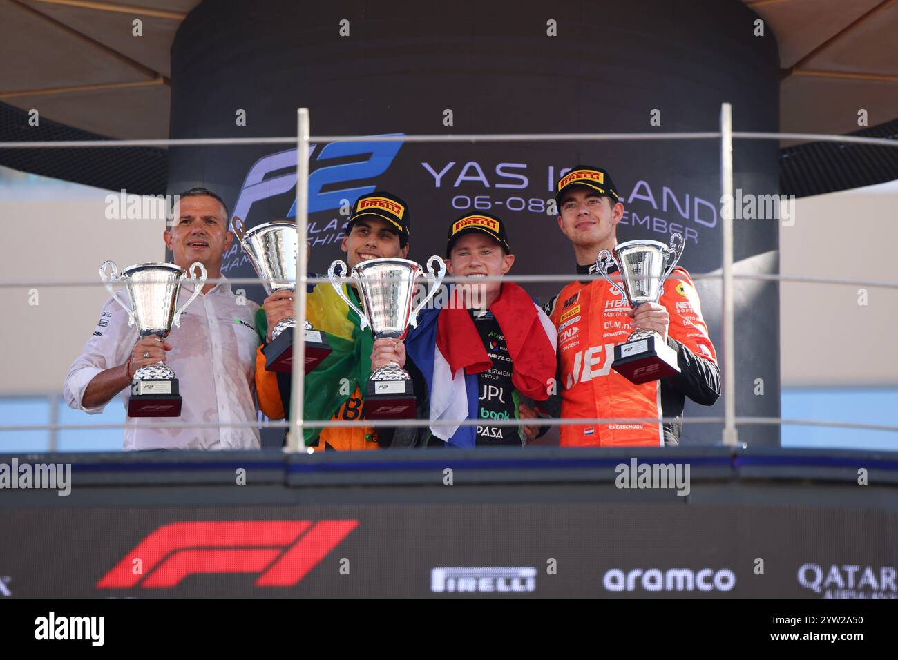 Gabriel Bortoleto, Richard Verschoor, Joshua Duerksen, Feature Race ...