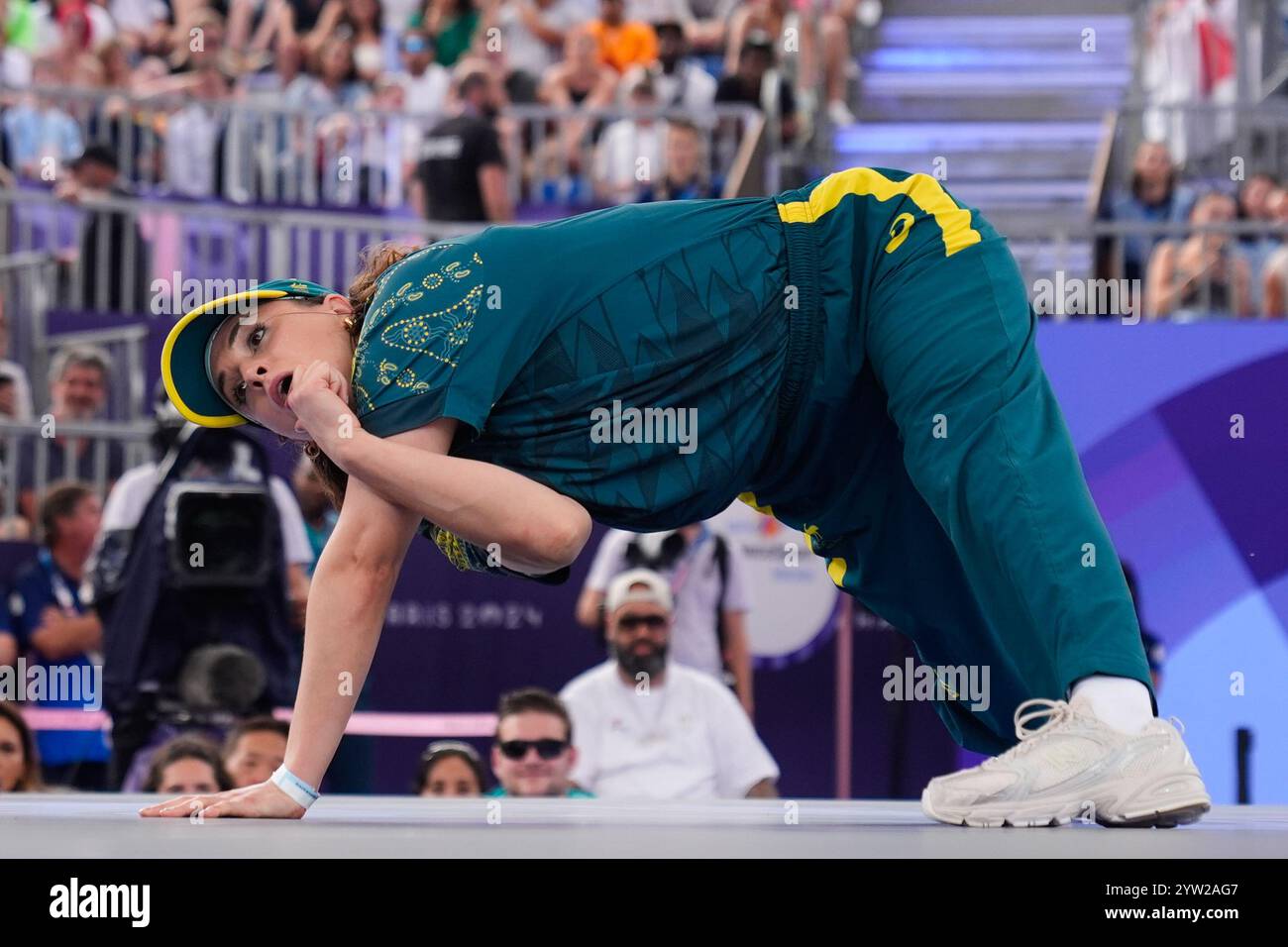 FILE - Australia's Rachael Gunn, known as B-Girl Raygun,competes during ...