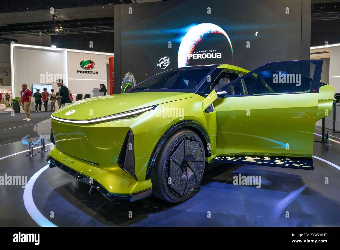 Kuala Lumpur, Malaysia - Dec 8,2024 : Perodua eMO-II EV Concept ...