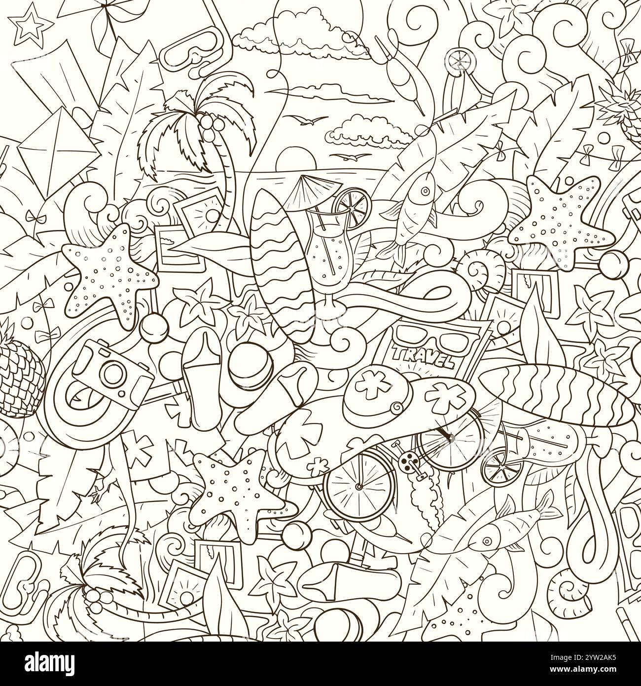 Pattern summer background design vector Stock Vector Image & Art - Alamy