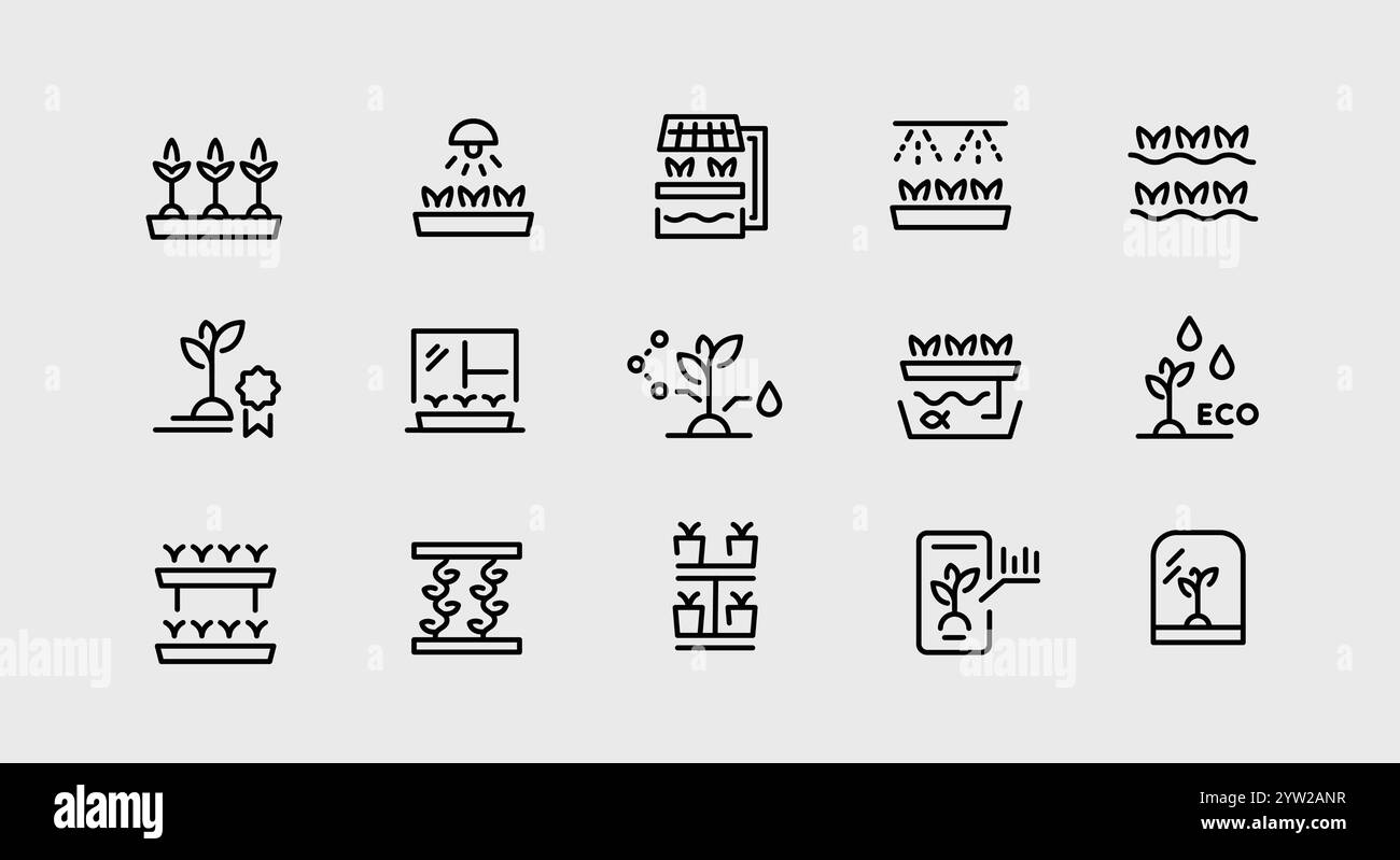 Urban Farming Icon Set Stock Vector Image & Art - Alamy