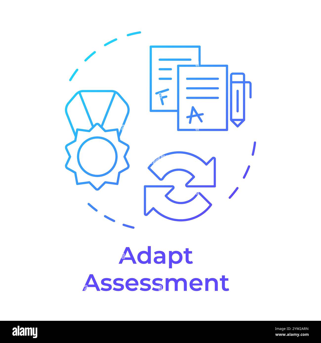 Adapt assessment blue gradient concept icon Stock Vector Image & Art ... Adapt assessment blue gradient concept icon Stock Vector Image & Art ...