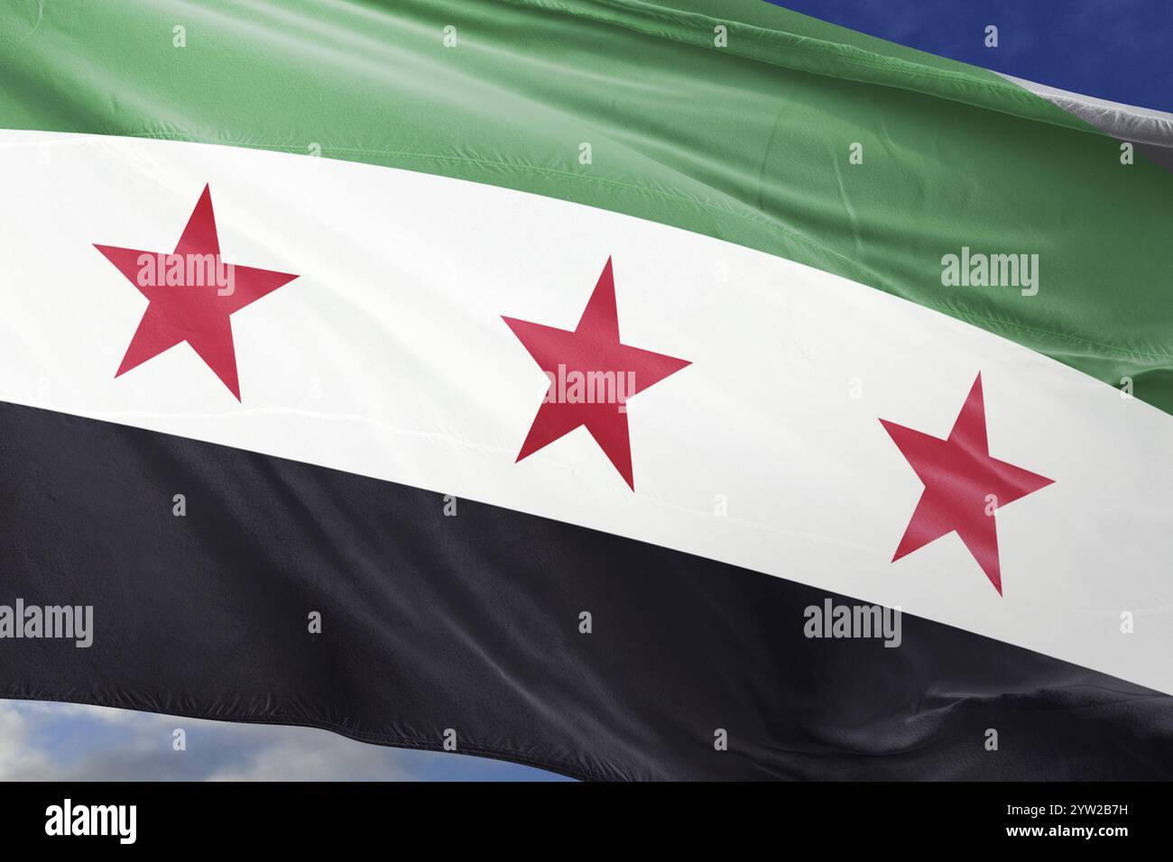 old Flag of the Syrian, revolution Stock Photo - Alamy