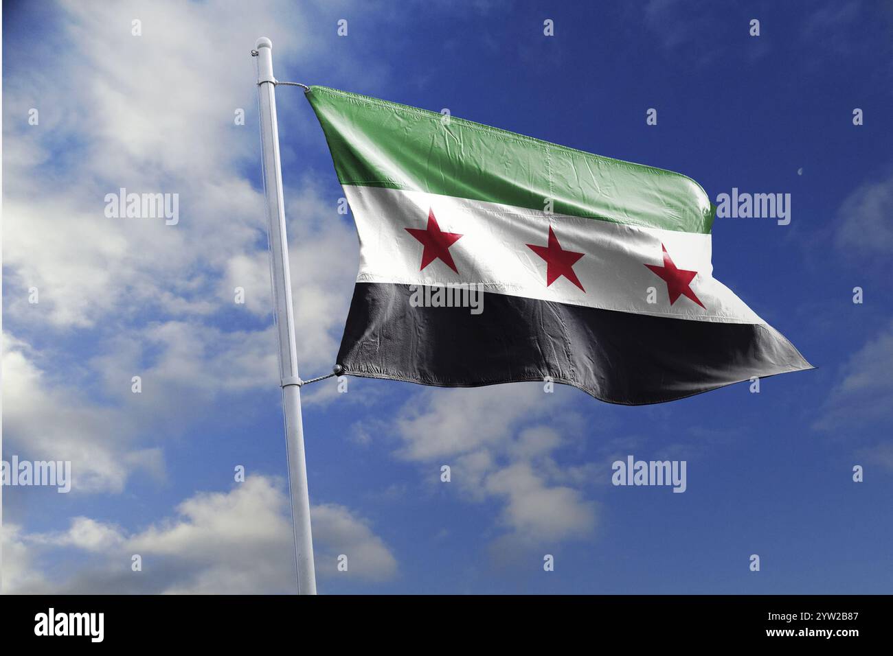 old Flag of the Syrian, revolution Stock Photo - Alamy