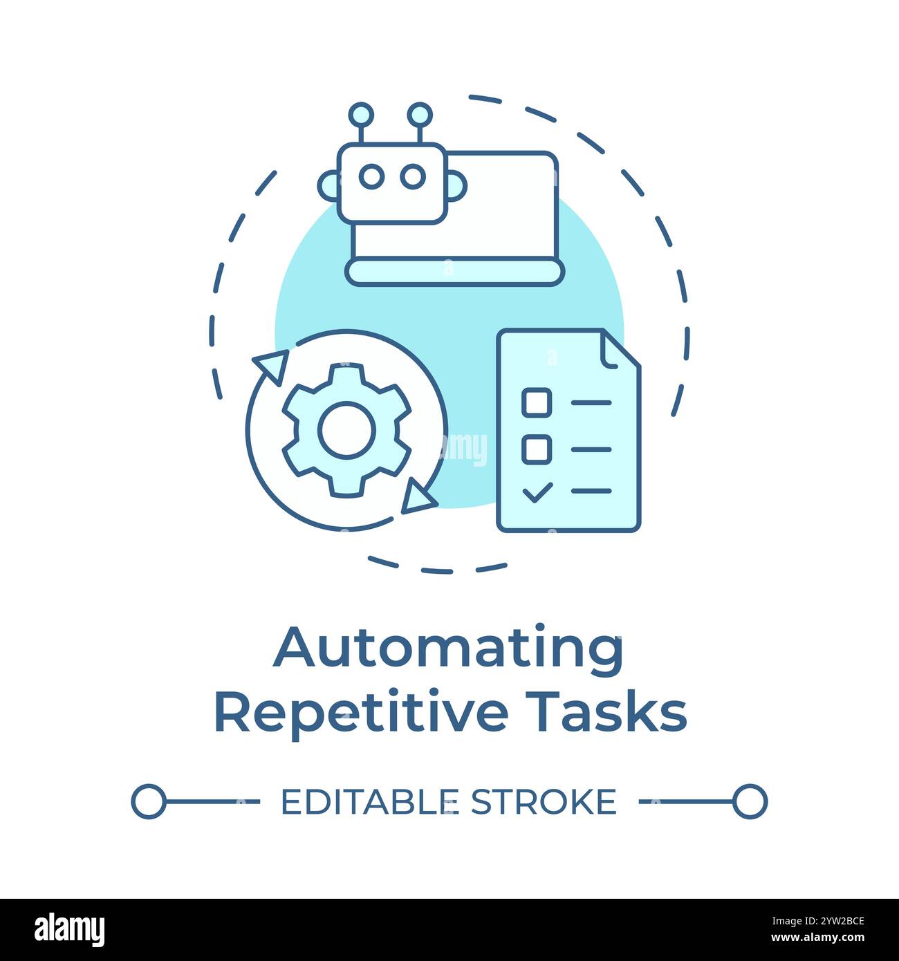 Repetitive tasks Stock Vector Images - Alamy