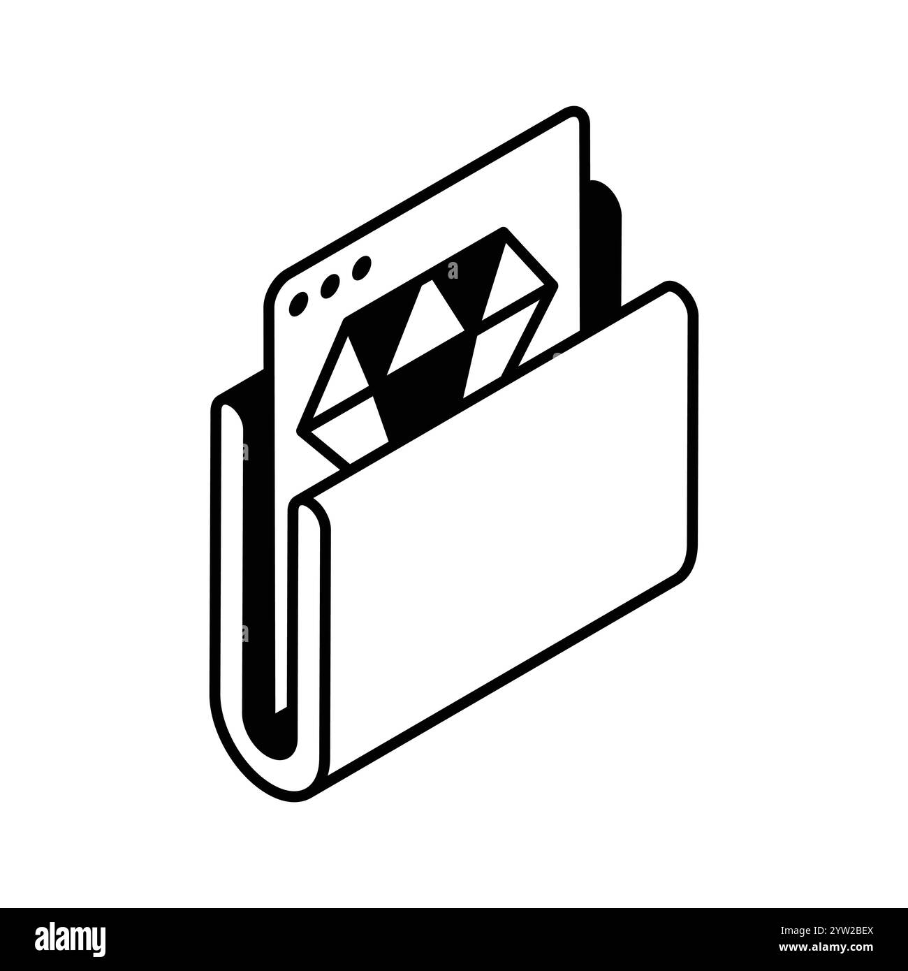 File folder, premium data, important folder isometric vector design ...