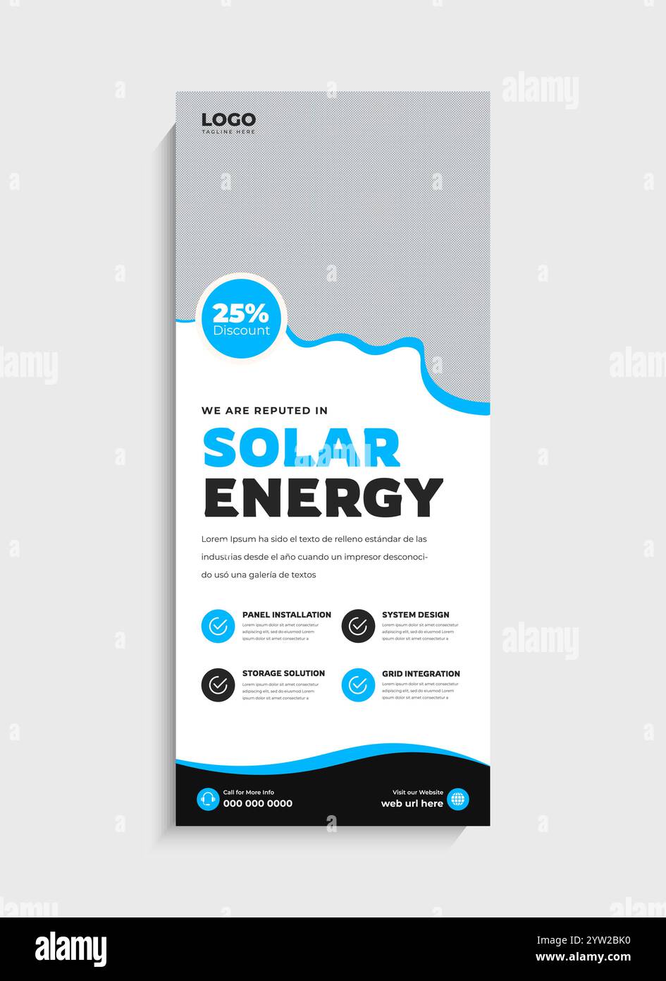 Solar energy standee Stock Vector Images - Alamy
