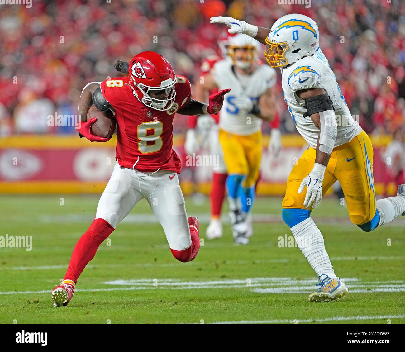 Kansas City, United States. 08th Dec, 2024. Kansas City Chiefs wide ...