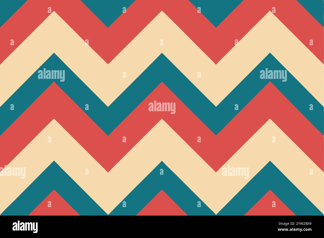 Retro zigzag pattern hi-res stock photography and images - Alamy