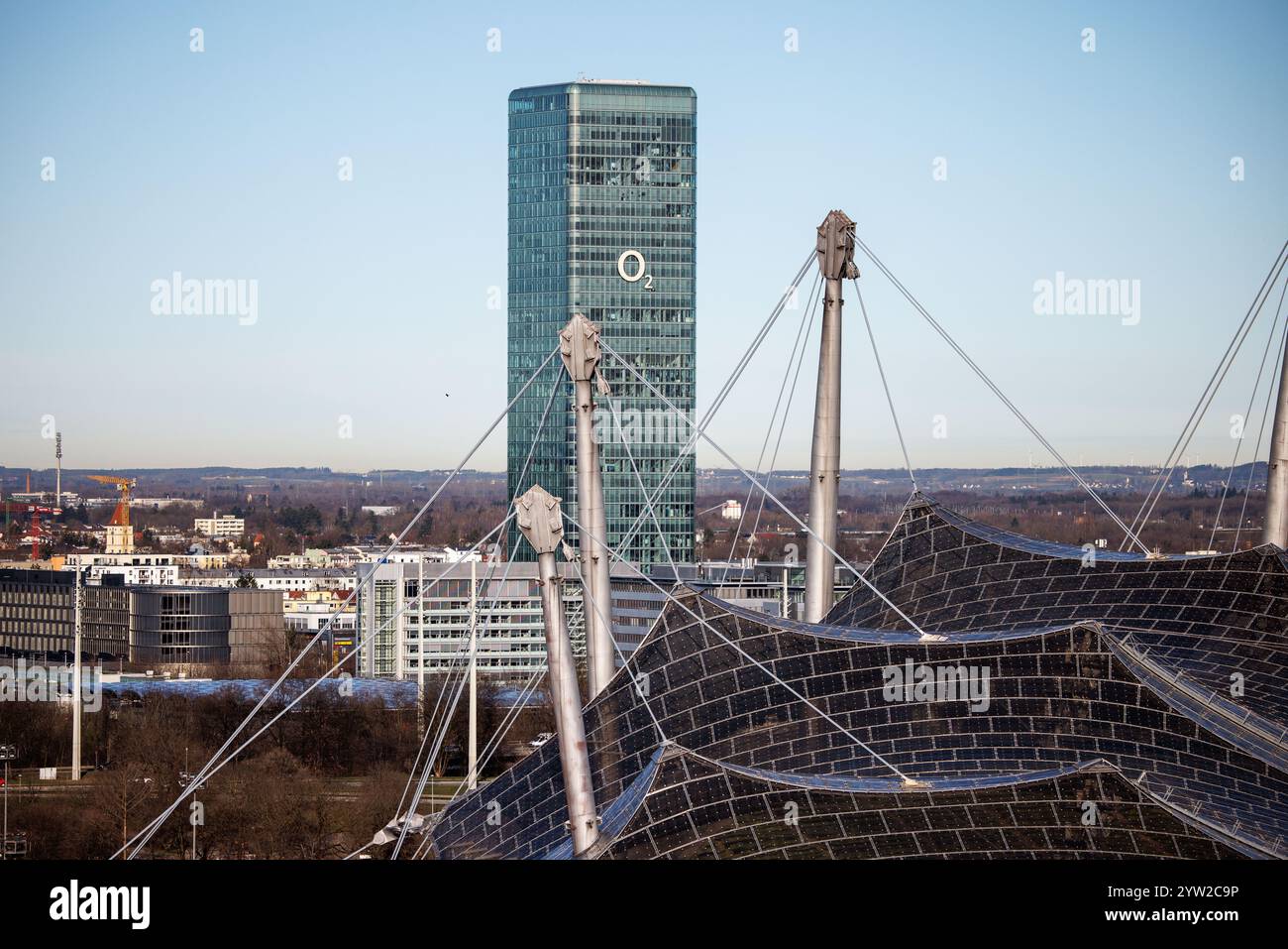 Munich, Germany. 11th Mar, 2024. The O2 Tower in Munich (Bavaria). The ...