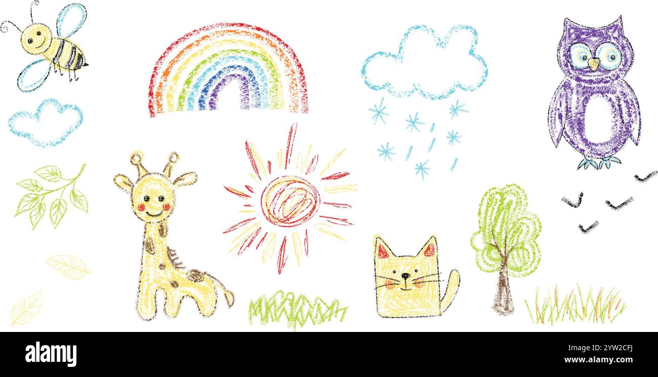 Chalk drawings baby Cut Out Stock Images & Pictures - Alamy