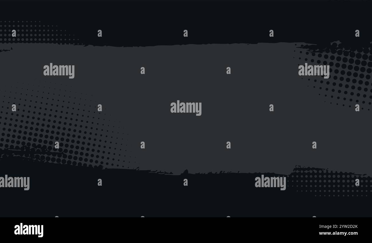 Dark halftone background. Halftone dots effect pattern. Background with ...